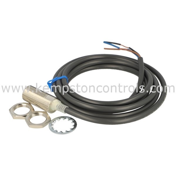 Omron E2E-X5E1 2M OMRON INDUCTIVE SENSOR, M18, 5MM RANGE FLUSH, NPN NO, 2M CABLE | Kempston Controls