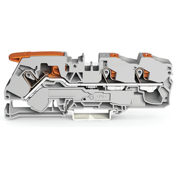 WAGO 2116-5301 WAGO 3-CONDUCTOR THROUGH TERMINAL BLOCK WITH LEVER AND ...
