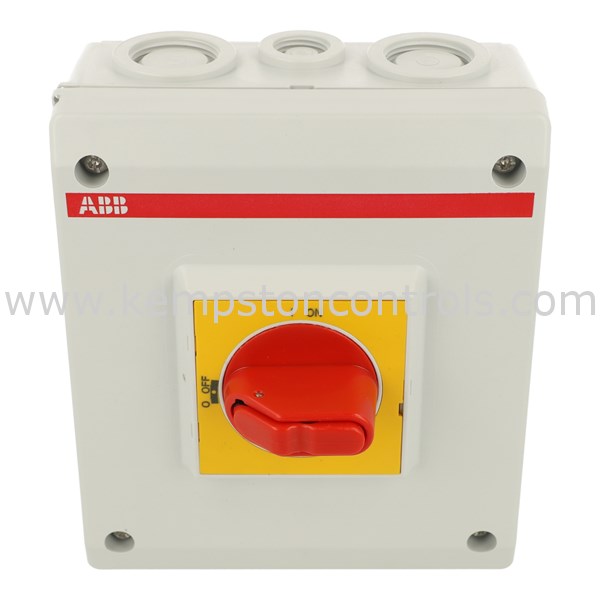 ABB OTP25BA4M ABB ENCLOSED SWITCH DISCONNECTOR, ROTARY HANDLE, 9KW, 4 ...