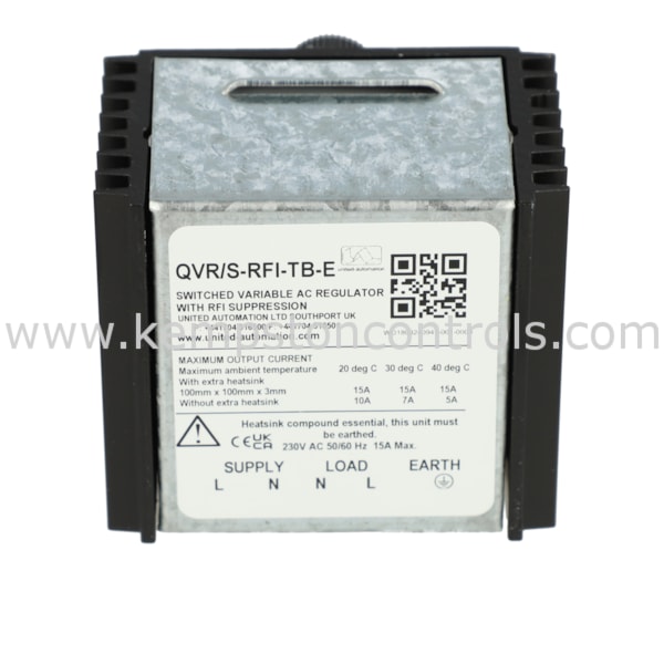 United Automation QVR/S TB RFI 230V VARIABLE AC REGULATOR, HIGH POWER ...