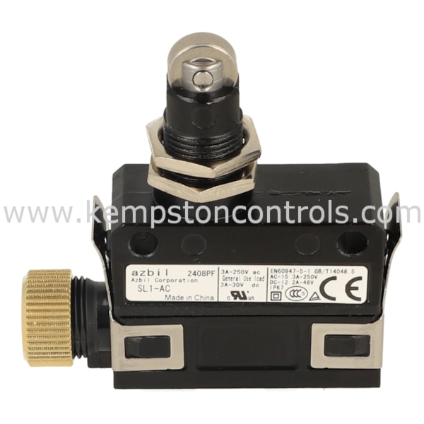 Azbil SL1-AC AZBIL LIMIT SWITCH, ROLLER PLUNGER, WITHOUT CONNECTOR | Kempston Controls