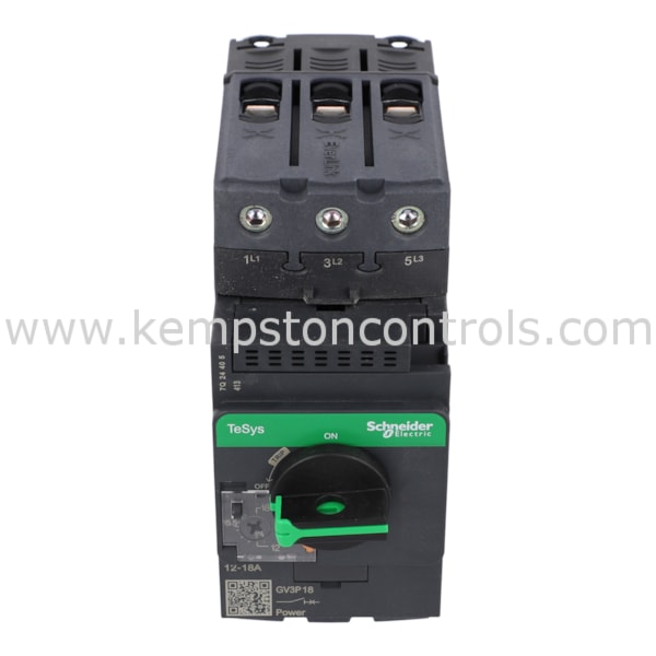 Schneider GV3P18 SCHNEIDER MOTOR BREAKER 12-18A | Kempston Controls
