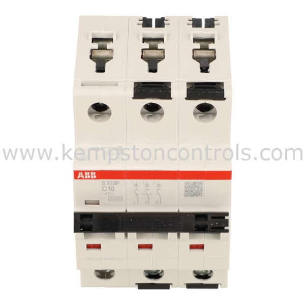 ABB 2CDS383001R0104 ABB S303P-C10 MINIATURE CIRCUIT BREAKER, 3 PROTECTED POLES, C TRIPPING ...