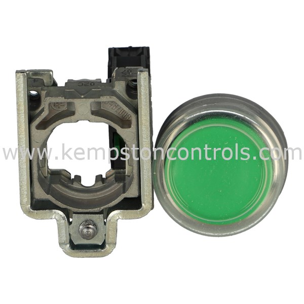 Schneider XB4BP31 SCHNEIDER PB FLUSH GRN 1NO CLR SIL BOOT | Kempston ...
