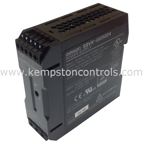 Omron S8VK-G03024 OMRON POWER SUPPLY 30W 24VDC 1.25A | Kempston Controls