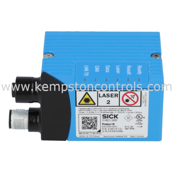 Sick CLV621-1830 SICK FIXED MOUNT BARCODE SCANNER, LONG RANGE, ETHERNET ...