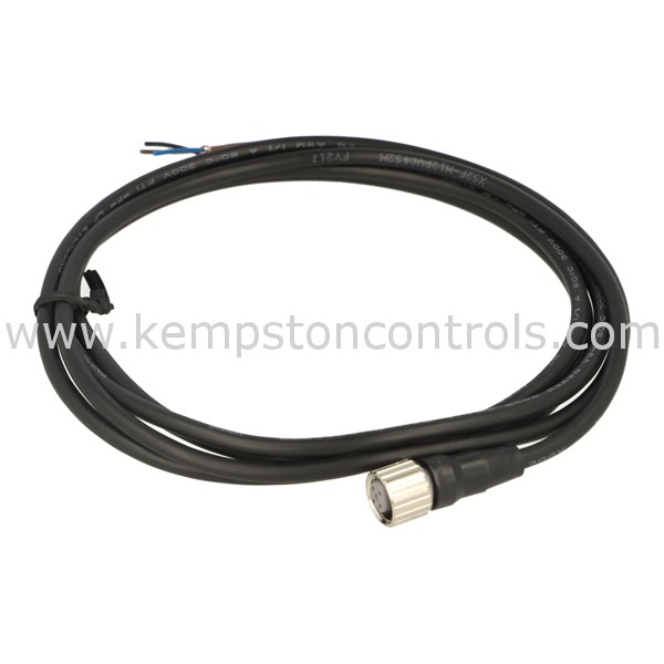 Omron XS2F-M12PVC4S2M OMRON CONNECTOR CABLE, M12, FEMALE, STRAIGHT, 4 PIN, 2M PVC CABLE ...