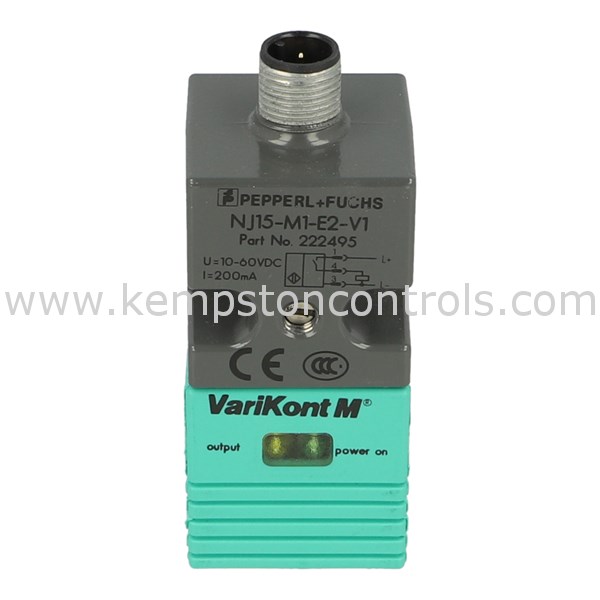 Pepperl + Fuchs NJ15-M1-E2-V1 PEPPERL + FUCHS INDUCTIVE SENSOR, 15MM RANGE, NON-FLUSH, PNP, NO ...