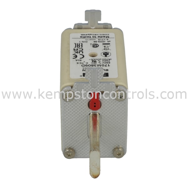 Bussmann 170M3809D BUSSMANN SQUARE-BODY, HIGH-SPEED FUSE 50A 690V DIN 1 ...