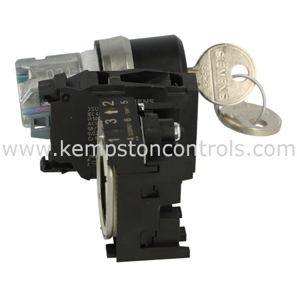 Siemens 3SU1150-4BF11-1FA0 SIEMENS RONIS KEY-OPERATED SWITCH, 22 MM ...