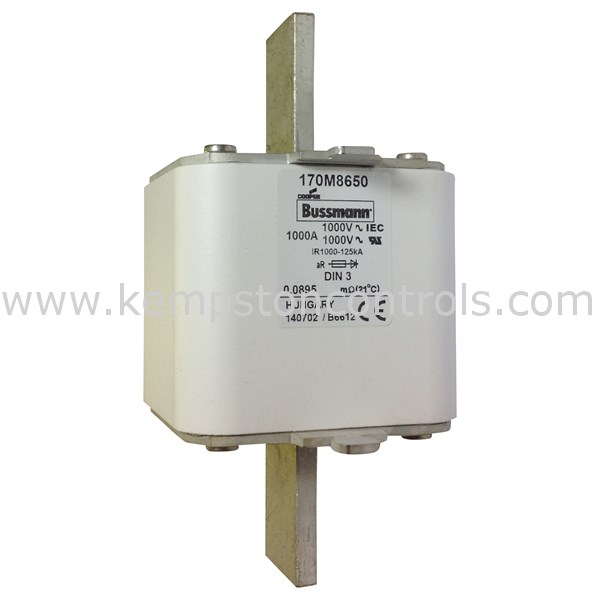 Bussmann 170M8650 BUSSMANN FUSE 1000A 1000V NH3 aR | Kempston Controls