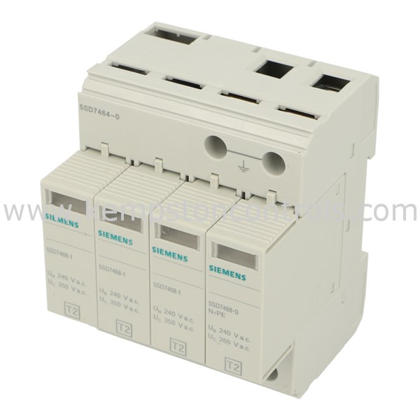 Siemens 5SD7464-0 SIEMENS SURGE ARRESTER TYPE 2, 4 POLE, 3+1 CIRCUIT ...