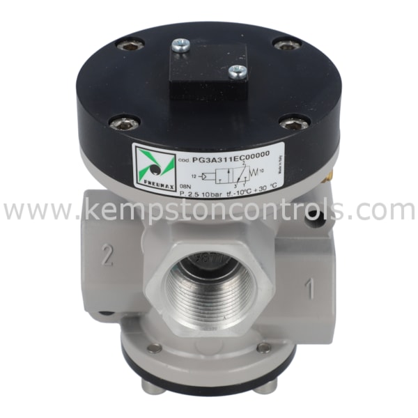 Pneumax PG3A311EC00000 PNEUMAX 3/2 POPPET VALVE, 2.5-10 BAR, PILOT ...
