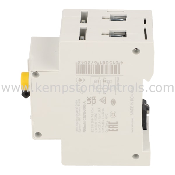 Eaton Moeller FRBMM-C16/1N/003-A. MOELLER RCD/MCB, 16A, 240V, 30MA ...