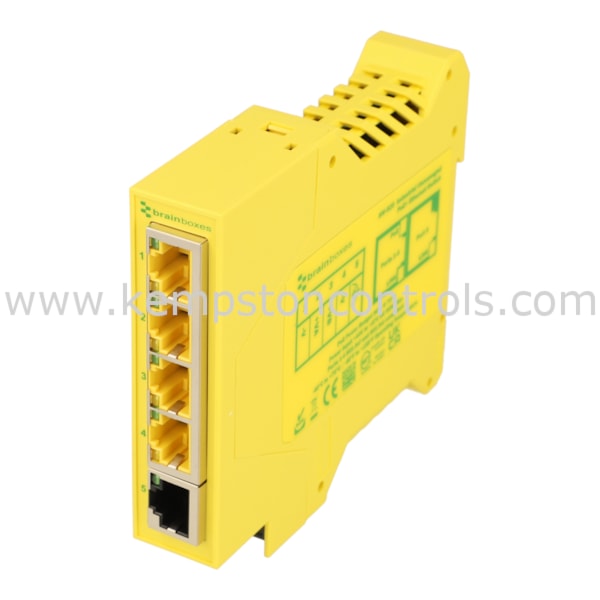 Brainboxes SW-525 BRAINBOXES INDUSTRIAL 5 PORT POE+ 10/100 ETHERNET ...