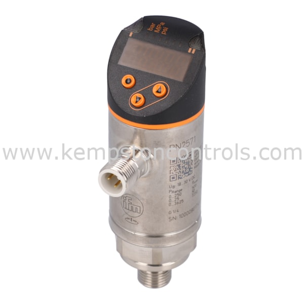 IFM PN2571 IFM PRESSURE SENSOR WITH DISPLAY, 0-250 BAR RANGE, G 1/4 ...