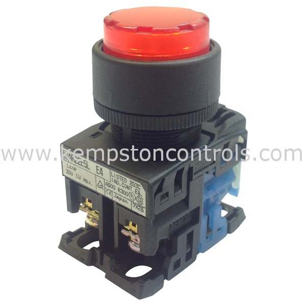 Fuji AR22E5L-10E4R ILLUMINATED PUSHBUTTON EXTENDED ROUND HEAD (ALT) 1NO ...