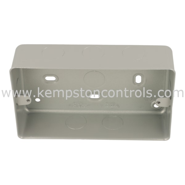 MK Electric K2214ALM MK ELECTRIC LOGIC PLUS 2 GANG 41MM STEEL SURFACE ...