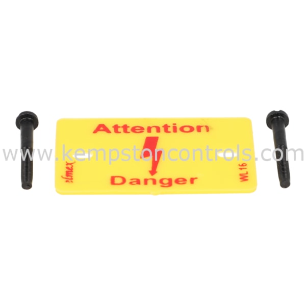Elmex WL16 ELMEX DIN RAIL TERMINAL BLOCK WARNING LABEL, DANGER, 25MM ...