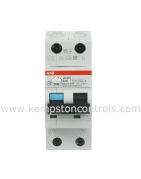 ABB 2CSR255180R1205 ABB, DS201 B20 A30 CIRCUIT BREAKER, OVERCURRENT PROTECTION RCBO, 230V, 20A ...