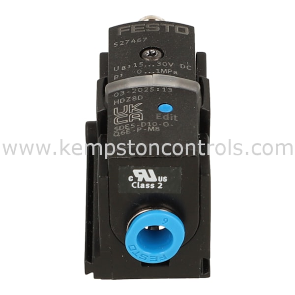 FESTO SDE5-D10-O-Q6E-P-M8 FESTO PIEZORESISTIVE RELATIVE PRESSURE SENSOR ...