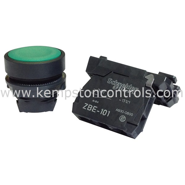 Schneider XB5AA31 SCHNEIDER ELECTRIC PUSHBUTTON, GREEN, FLUSH, 22MM ...