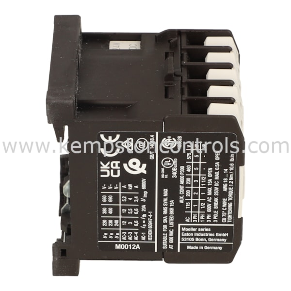 Eaton Moeller DILEM12-01-G(24VDC) MOELLER CONTACTOR,5.5KW/400V,DC ...
