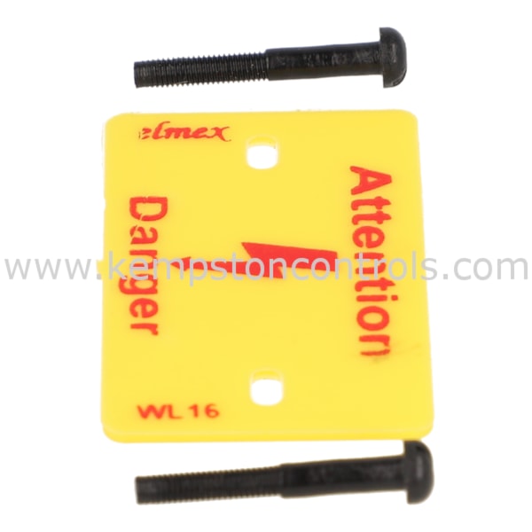 Elmex WL16 ELMEX DIN RAIL TERMINAL BLOCK WARNING LABEL, DANGER, 25MM ...