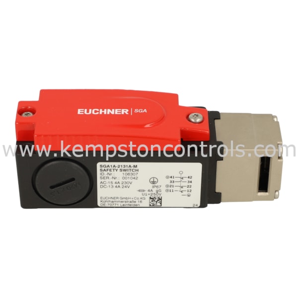 Euchner SGA1A-2131A-M EUCHNER SAFETY SWITCH, 1NO CONTACTS, SLOW-ACTION ...