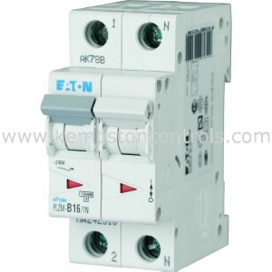 Eaton Moeller PLZM-C16/1N-MW MOELLER MCB, PROTECTIVE DEVICES, TYPE C, 16A, 1+N-POLE, 2MU ...