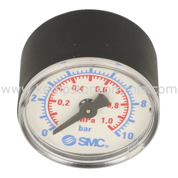 SMC K8-10-40 SMC PRESSURE GAUGE, 0-10 BAR, G1/8 | Kempston Controls