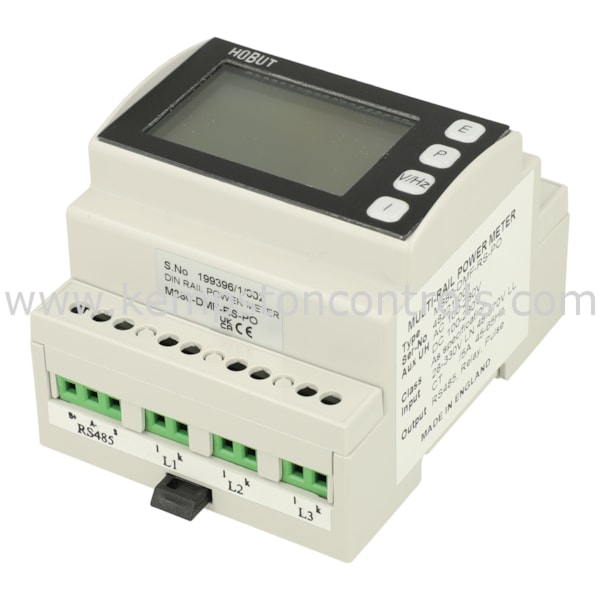 Hobut M880-DMF-RS-PO HOBUT MULTIPOWER LCD DISPLAY AC METER, DIN RAIL ...