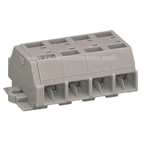 WAGO 261-204 WAGO 4-CONDUCTOR TERMINAL STRIP, WITH FIXING FLANGES FOR ...