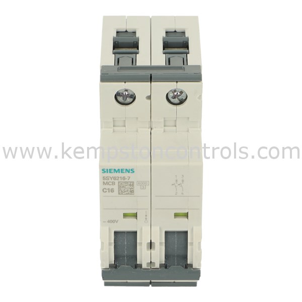 Siemens 5SY6216-7 SIEMENS MINIATURE CIRCUIT BREAKER 400 V 6KA, 2-POLE ...