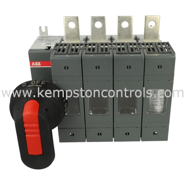 ABB OS100GB04N1P ABB 100A 4P SWITCH FUSE, FRONT OPERATED, HANDLE AND ...