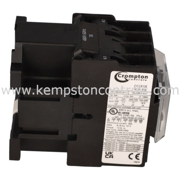 Crompton Controls CC2510 480V CROMPTON CONTROLS S3000 CC2510 3POLE AC ...
