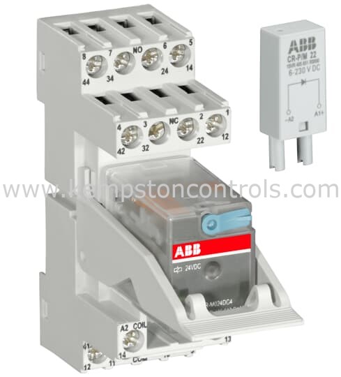ABB 1SVR405613R3110 ABB INTERFACE RELAY EITH SOCKET FUNCTION MODULE AND ...