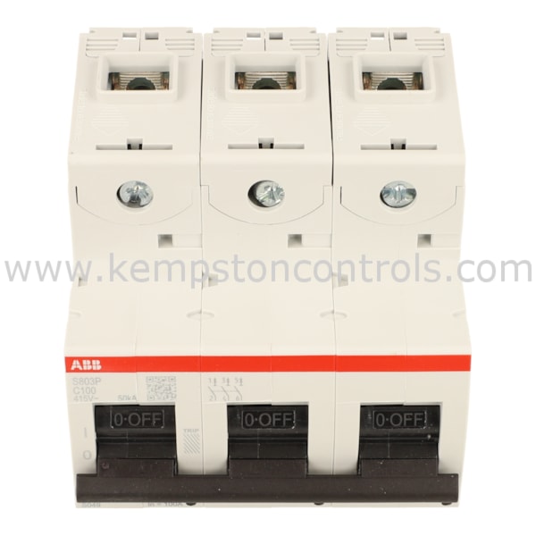 ABB 2CCG001233R0001 ABB MINIATURE CIRCUIT BREAKER, 3 POLE, 100A, C CHARACTERISTIC, 50KA ...