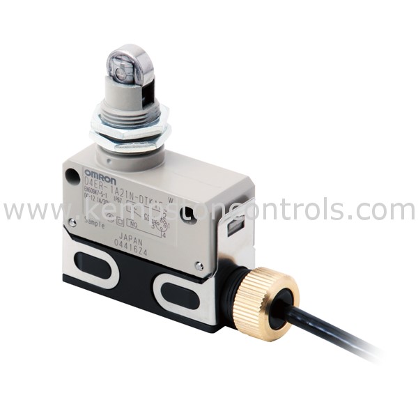 Omron D4ER-1A21N LIMIT SWITCH, SLIM SEALED, SCREW TERMINAL, GENERAL PURPOSE, ROLLER PLUNGER ...
