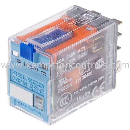 Releco C7-A20 24VDC RELAY, 8PIN, 2 POLE, 10A, 24VDC, DPDT, PLUG IN, NON-LATCHING | Kempston Controls