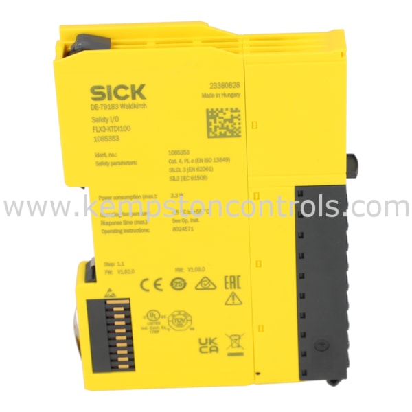 Sick FLX3-XTDI100 SICK SAFETY CONROLLER FLEXI COMPACT, 8 SAFETY INPUT,S ...