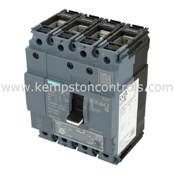 Siemens 3VA1163-4GF46-0AA0 SIEMENS CIRCUIT BREAKER, 44-63A, ICU=36 KA ...