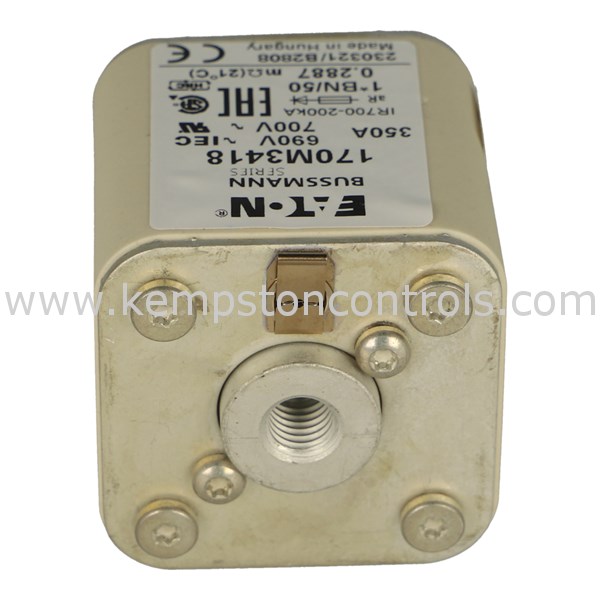 Bussmann 170M3418 BUSSMANN HIGH SPEED FUSE, 350 A, 690 TO 700 V, 59 X ...