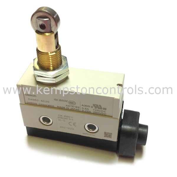 Omron D4MC-5020 OMRON ENCLOSED SWITCH, 10A, SPDT, PANEL MOUNT ROLLER PLUNGER | Kempston Controls