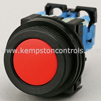 Fuji AR30F0R-01R FUJI PUSHBUTTON FLUSH ROUND HEAD 1NC AUX RED | Kempston Controls