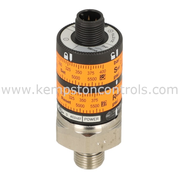 IFM PK6520 IFM PRESSURE SENSOR, 0-400 BAR RANGE, 1/4"G MALE CONNECTOR ...