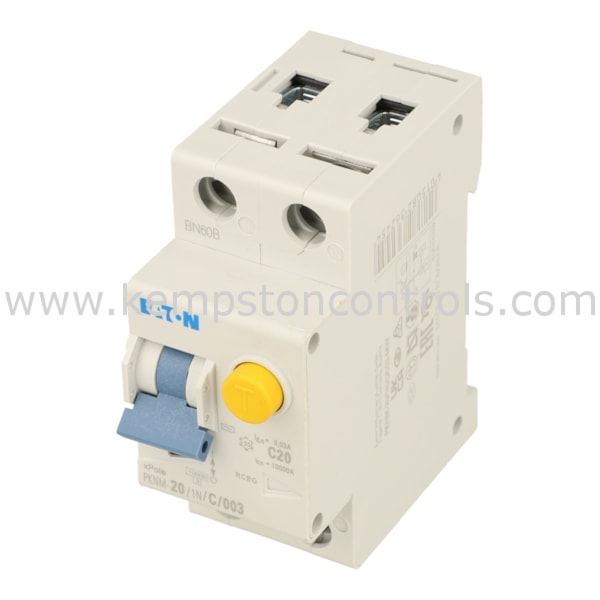 Eaton Moeller PKNM-20/1N/C/003-MW MOELLER 20A 2P 10KA RCBO 30MA ...