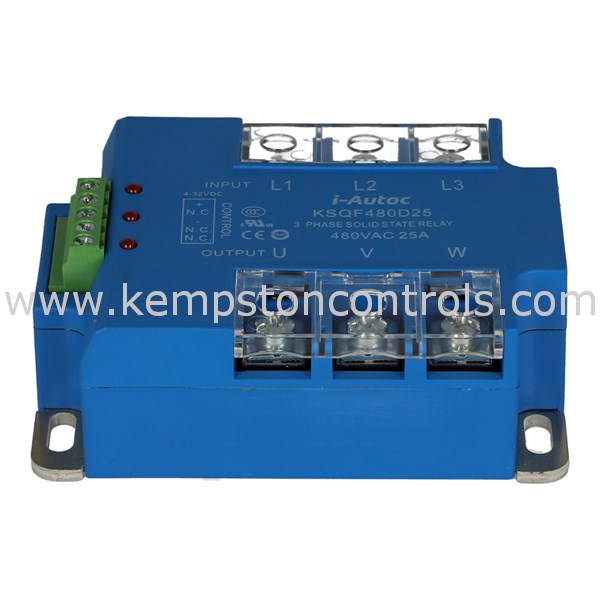 Kudom KSQF480D25 KUDOM 25A 3 PHASE 4-32VDC ZERO X SSR WITH INTEGRATED ...