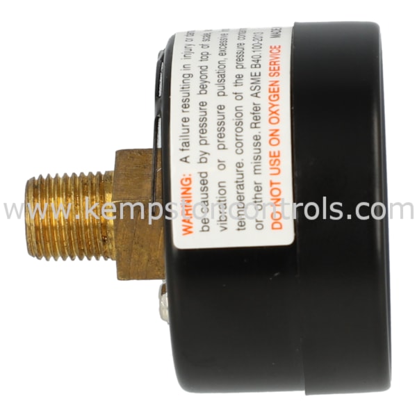 Norgren 18-015-212 NORGREN PRESSURE GAUGE, 0 TO 160 PSI, 0 TO 11 BAR, NOMINAL DIAMETER 40 MM, 1/ ...