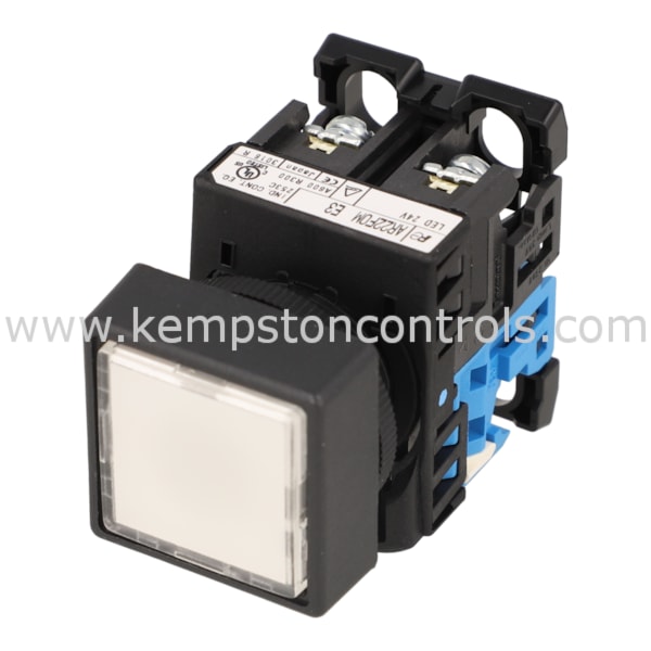 Fuji AR22F0M-10E3W FUJI ILLUMINATED PUSHBUTTON FLUSH SQUARE HEAD 1NO ...